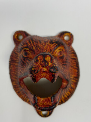 Metal Bear Head Shaped Bottle Opener Wall Mounted | eBay