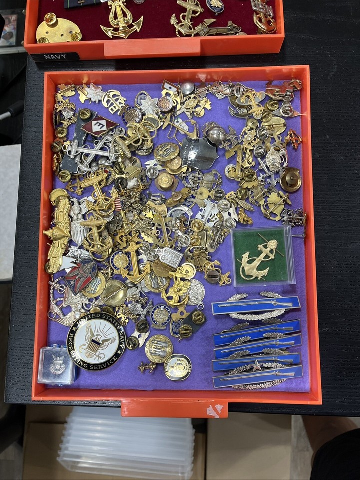 Vintage US Navy Machinist Mate Propeller Insignia Pins Antique Military ...