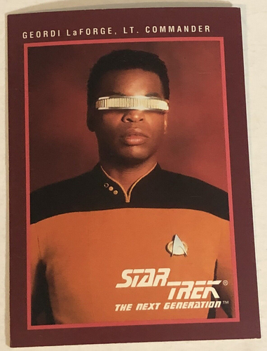 Star Trek The Next Generation Trading Card Vintage 1991 #112 Levar ...