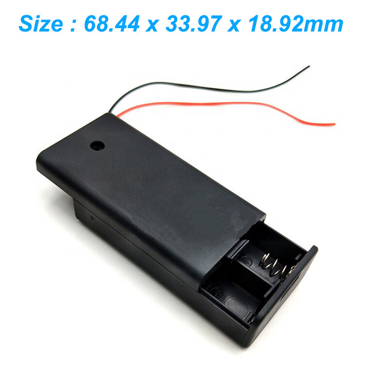 AA Battery Holder Case Storage Box 1 2 3 4 5 6 8 10 Optional D Cells ...