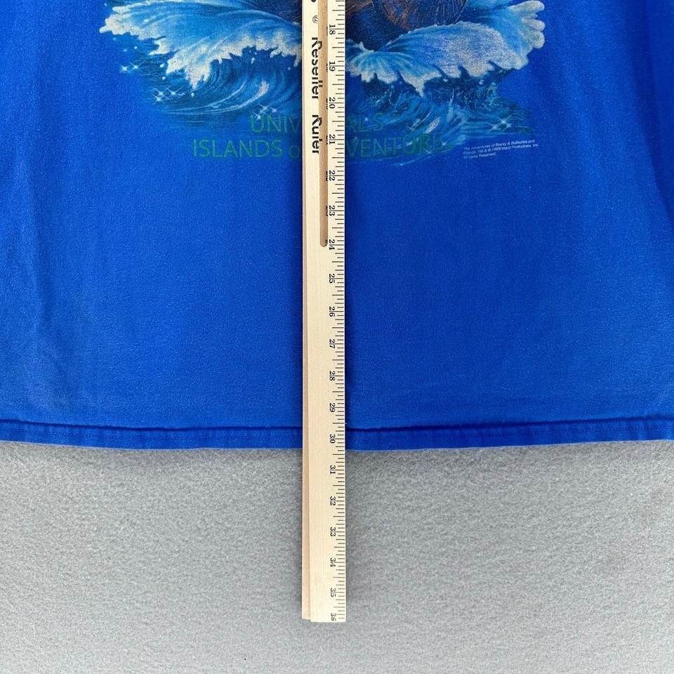 1999 Universal Studios Rip Saw Falls Dudley Do-Right Blue T-Shirt XXL ...