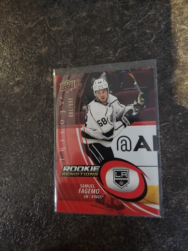 2022-23 Upper Deck Trilogy Rookie Renditions 066/799 Samuel Fagemo Card ...