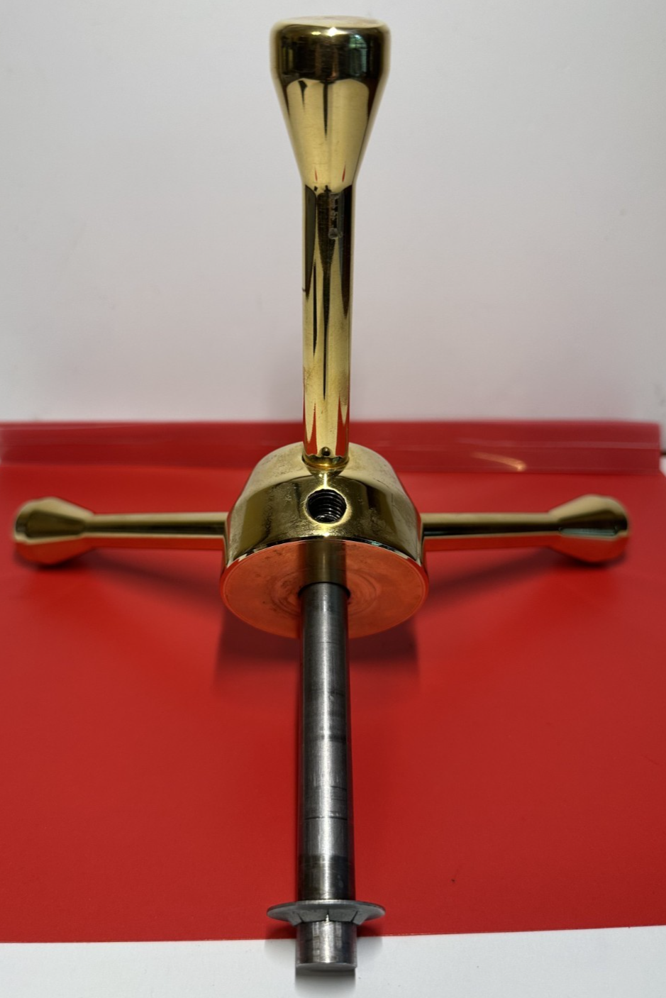 LIBERTY SAFE 3 Spoke Handle for Gun Safe in GOLD BRASS COLOR - SOLID ...