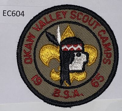 Boy Scout Camp Patch Okaw Valley Scout Camps 1965 | eBay