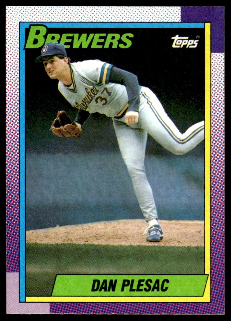 1990 Topps Dan Plesac Milwaukee Brewers #490 | eBay