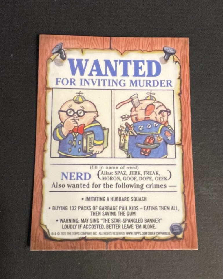 2021 Topps Chrome Series 4 Garbage Pail Kids Atomic Sloshed Josh #128a ...