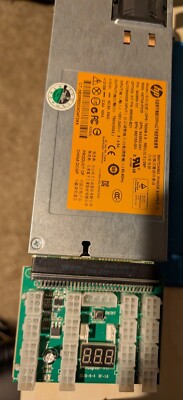 HP Server PSU Power Supply with Breakout Board and 6x 6-PIN PCI E ...