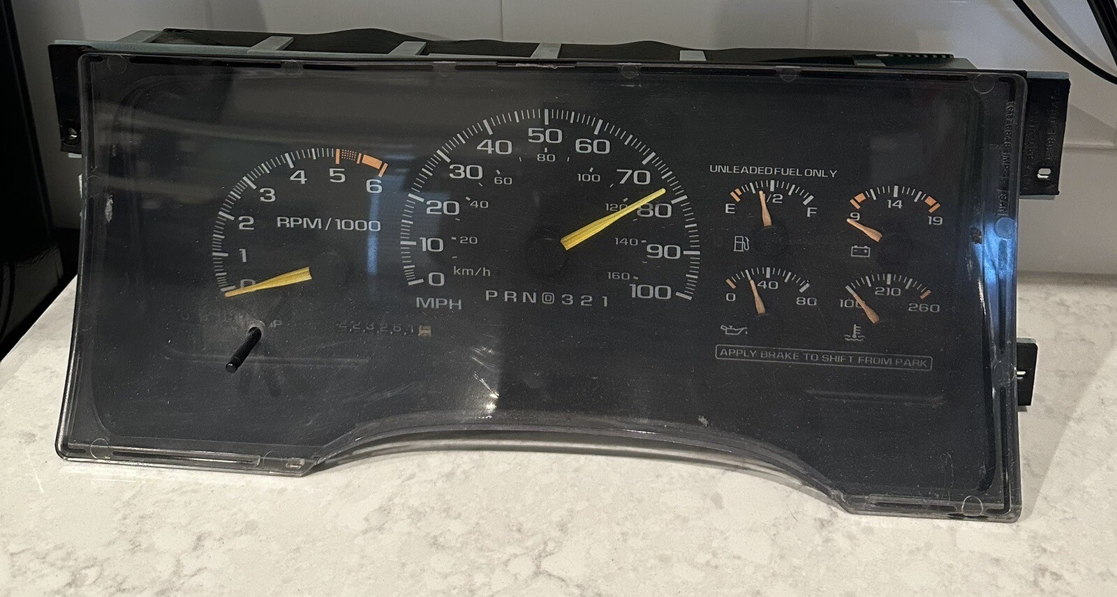 1995 - 1998 CHEVY SILVERADO 1500 SPEEDOMETER INSTRUMENT GAUGE CLUSTER ...