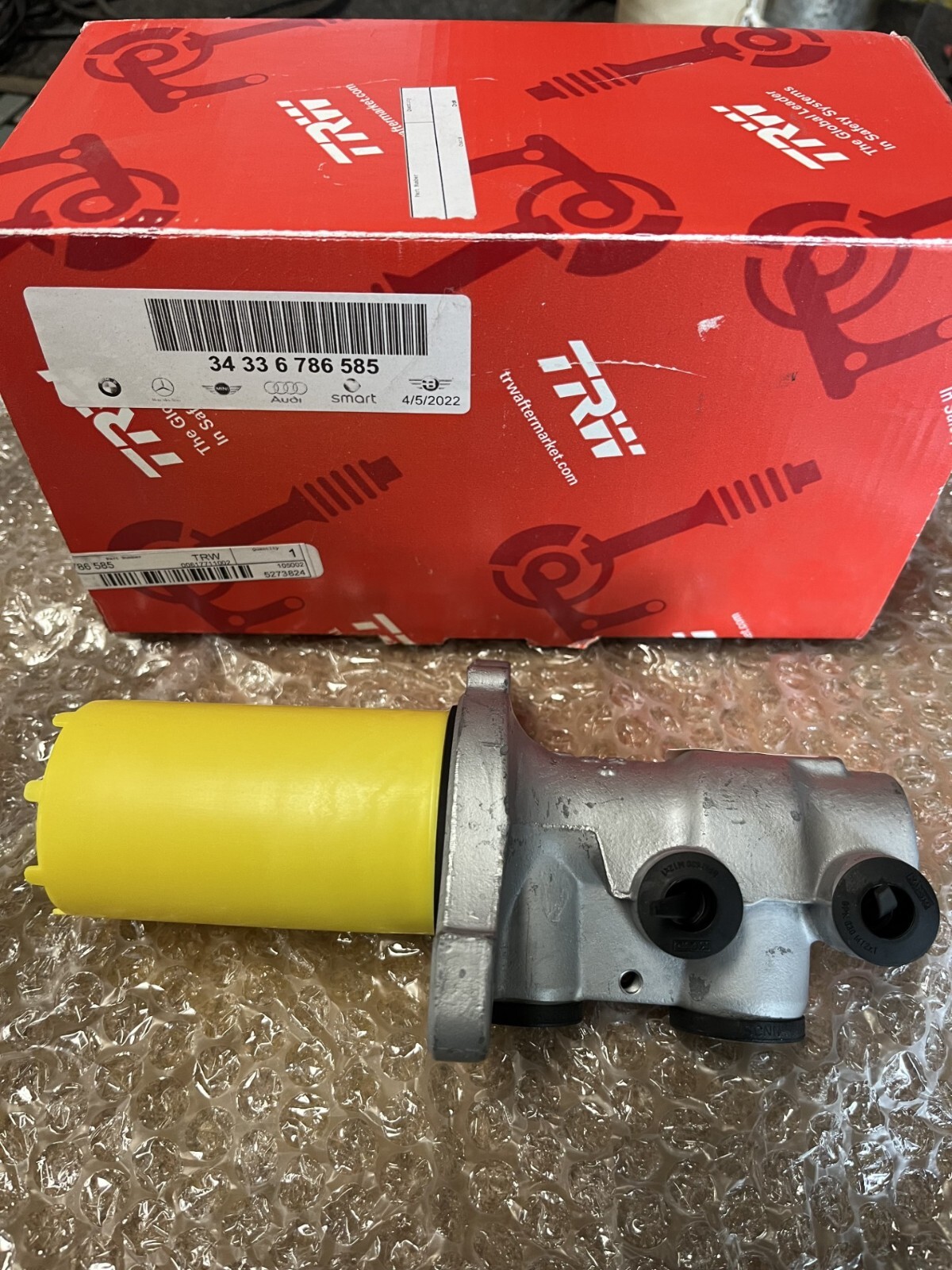 Brake Master Cylinder for Mini Cooper 2008/2015 & Others TRW PMK163 ...