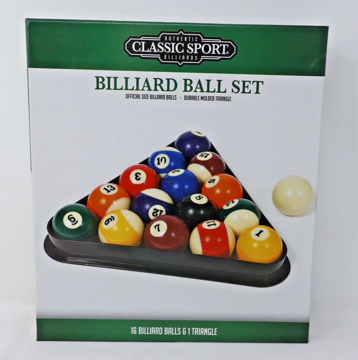 Complete Classic Sport Billiards Ball Set Authentic Billiards ...
