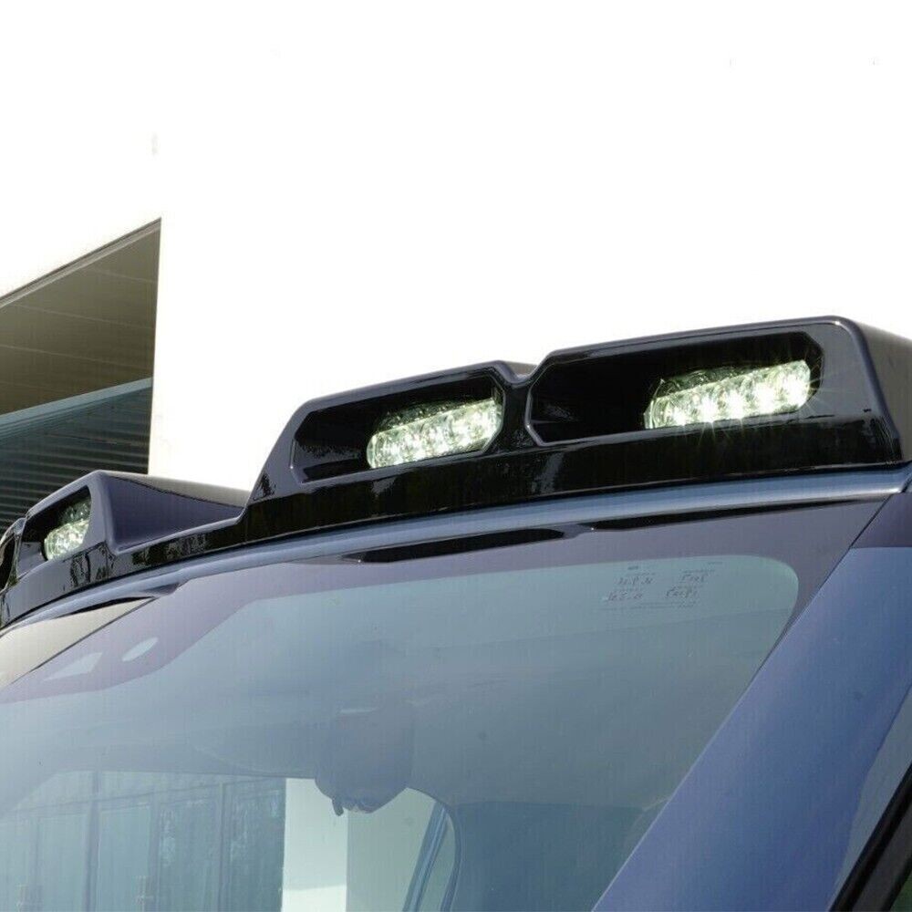Fits for LR Discovery 5 L462 2017-2024 Roof Top Light Bar LED DRL Black ...
