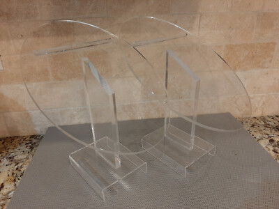 Vintage Two Acrylic Lucite Store Shoe Displays Stands (from SteinMart ...