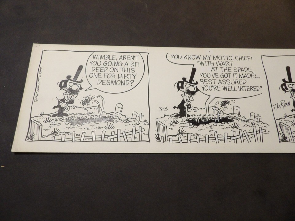 Tumbleweeds by Tom K Ryan - Mar 3, 1967 - Original Daily Comic-strip ...