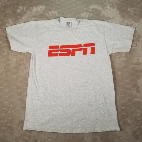 VTG 90s ESPN Logo Short Sleeve Shirt JERZEES Sz Large Good Shape See ...