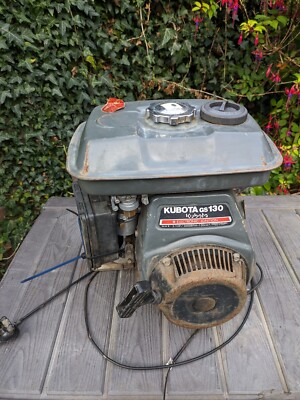 KUBOTO GS130 Engine, Electronic Ignition. 3.1hp, Horizontal Drive Shaft ...