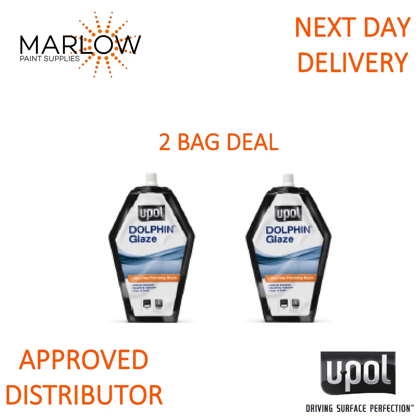 U-POL DOLPHIN GLAZE 440ML - *2 BAG DEAL* - FREE NEXT DAY DELIVERY | eBay