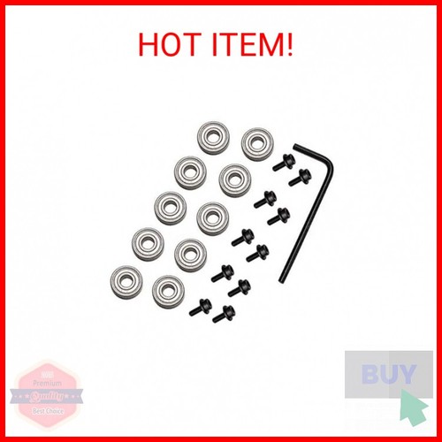 Yakamoz 10Pcs Router Bits Top Mounted Ball Bearings Guide for Router ...