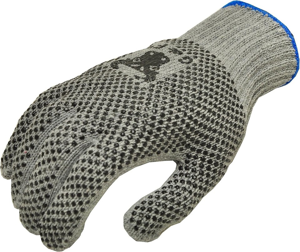 unisex adult Pvc Dot work gloves, Grey, Large 12 Pairs US | eBay