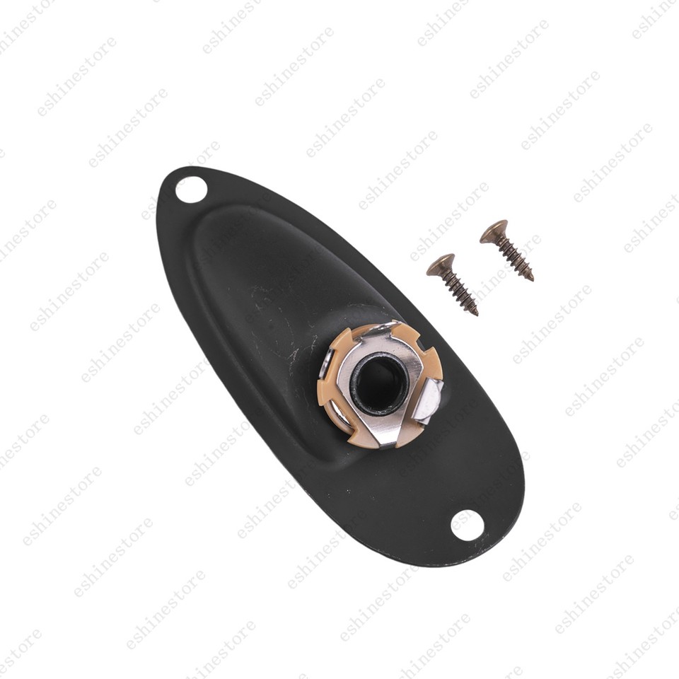 Guitar Boat Jack Plate Input Output Socket with Screws for Fender Strat ...