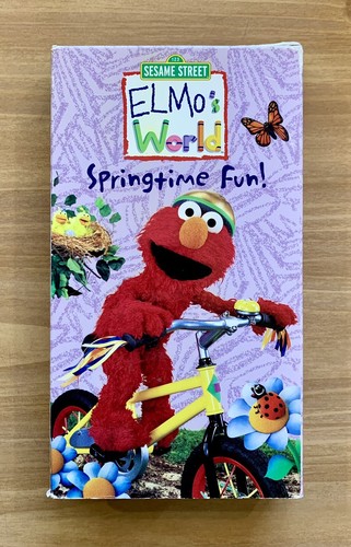 VHS ~ Elmo’s World: Springtime Fun! ~ Color ~ FS ~ NR ~ 50 Mins. ~ 2002 ...