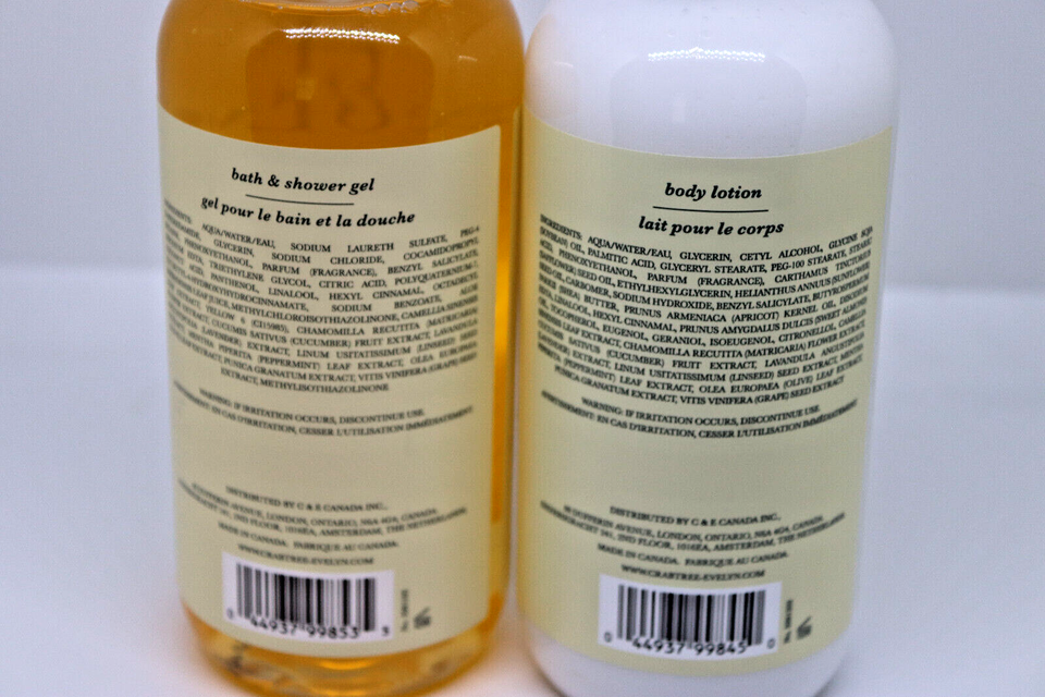 Crabtree & Evelyn Summer Hill Body Lotion & Bath & Shower Gel 16.9 fl ...