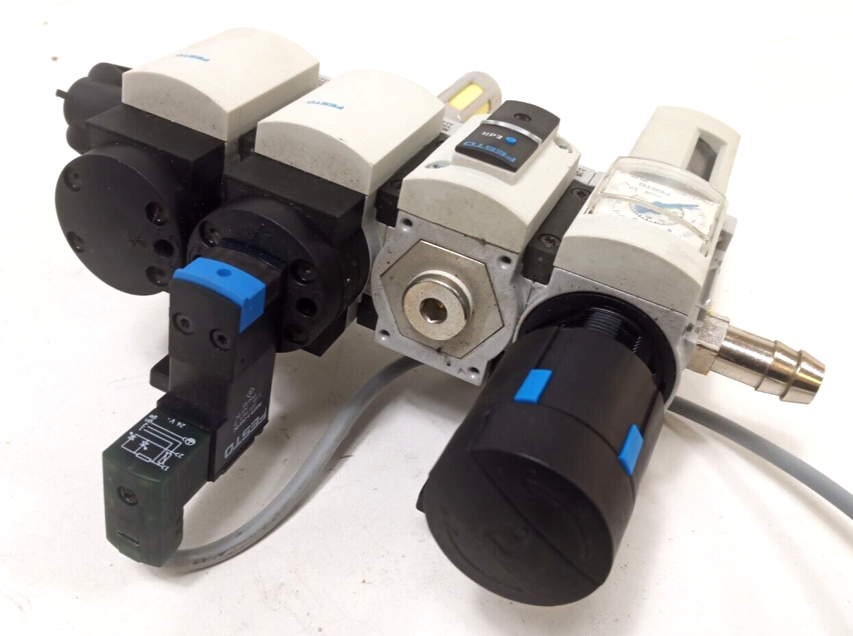 Festo MS4-LFR-1/4-D6-CRV-AS Regelventil, MS4.FRM-1/4-AD7, MS4-EE-1/4 ...