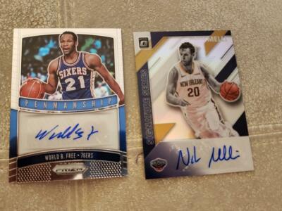WORLD B FREE & NICOLO MELLI SIGNED 2019 2020 PRIZM CARD LOT | eBay