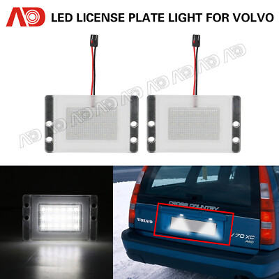 FOR VOLVO V70 XC 97-00 V70 97-00 850 91-96 LED License Plate Light ...