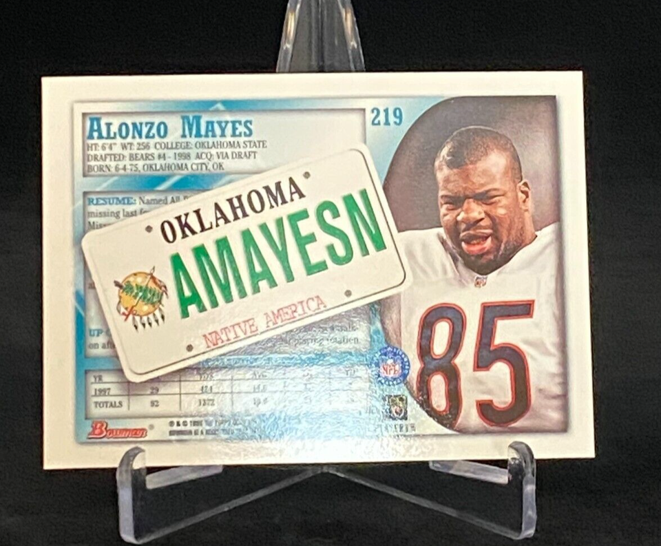 1998 Bowman Interstate #219 Rookie Alonzo Mayes Chicago Bears | eBay