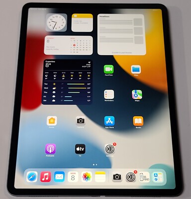 Apple iPad Pro 3rd Gen A1876,256GB, Wi-Fi, 12.9",Gray,Back Light :ID443 ...