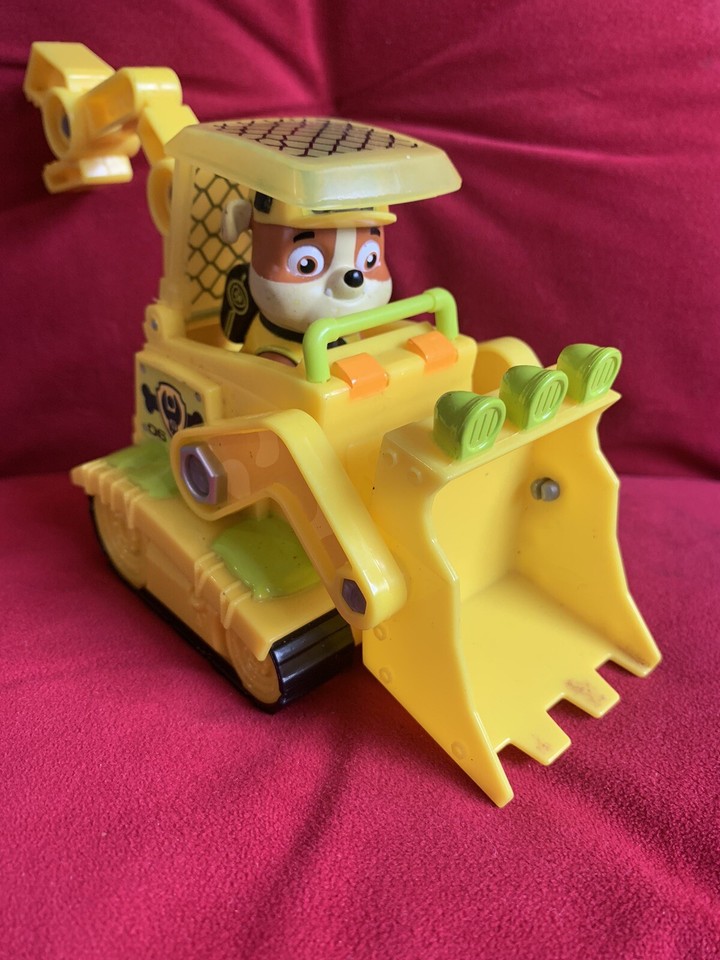 Paw Patrol Jungle Rubble Digger Vehicle And Rubble Figure | eBay UK