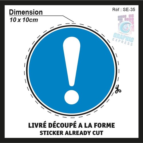 OBLIGATION GENERALE - 10x10cm - STICKERS AUTOCOLLANT ADHESIF - SE-35 | eBay