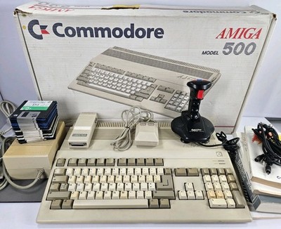 Commodore Amiga 500 Computer With 1MB, Mouse, Joystick, Games & Extras ...