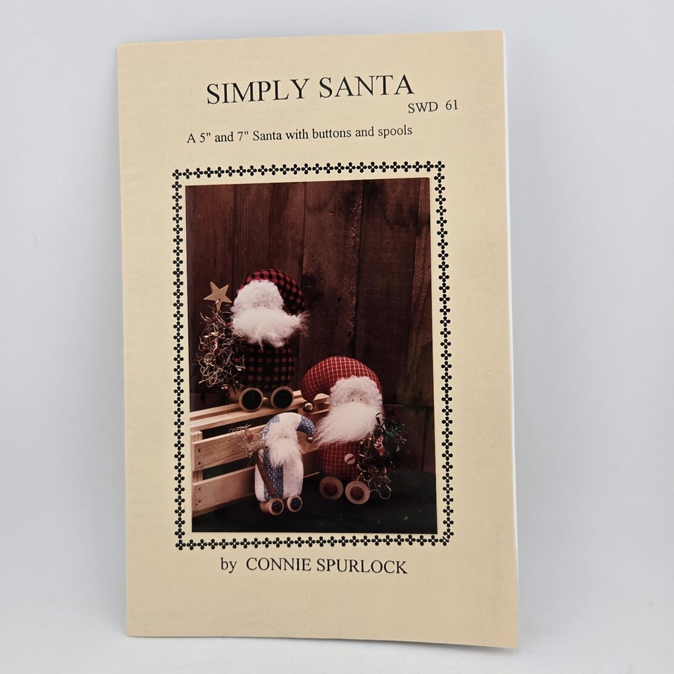 Christmas Patterns by Connie Spurlock Lot of 7 - Santa Dolls ...