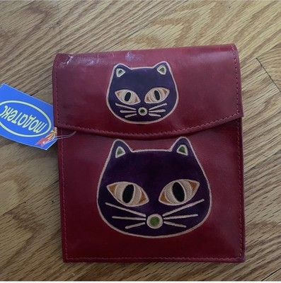 purse with cat leather high quality | eBay
