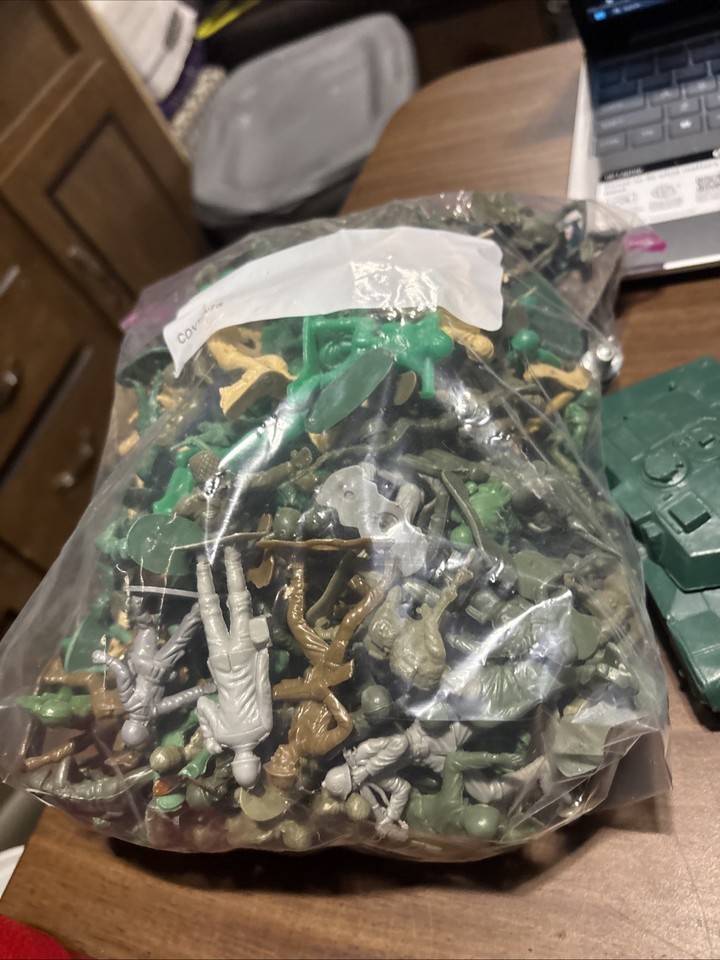 Massive Plastic Army Men Toy Figure Lot Tanks Planes Nuclear Weapons ...