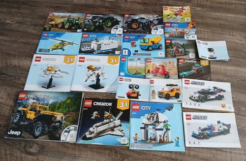22 Lego Instruction Manual Lot Booklets CiTY CREATOR TECHNIC DISNEY ...