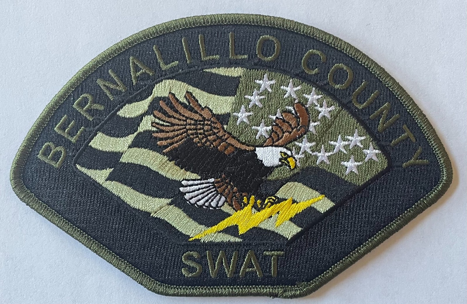 Bernalillo County Sheriff's Office SWAT Shoulder Patch Subdued OD | eBay
