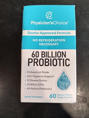 Physician's Choice 60 BILLION PROBIOTIC-60 Veggie Caps EXPIRED 06 ...