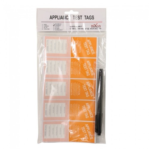 Orange Test Tags - 100 Pack | eBay Australia