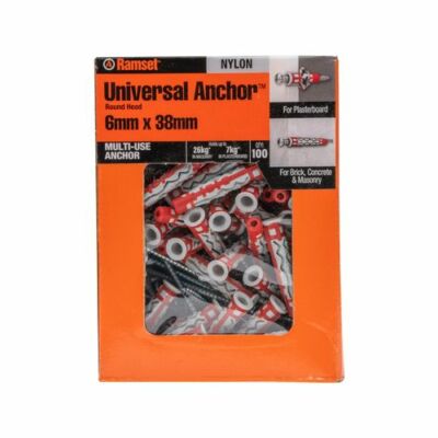 Ramset 6 x 38mm Universal Anchor - 100 Pack | eBay