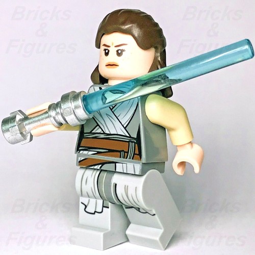 LEGO Star Wars Rey Minifigure Grey Robe The Last Jedi Padawan 75189 ...