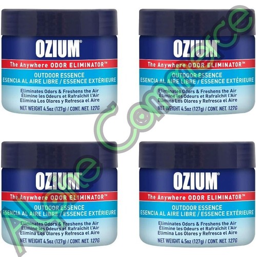 *4-Packs* Ozium Outdoor Essence The Anywhere Odor Eliminator Gel 4.5 Oz 804282 | eBay