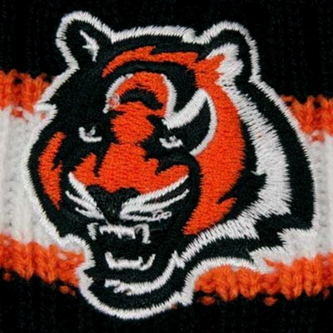 CINCINNATI BENGALS CUFFED KNIT BEANIE HAT TOQUE WINTER SKI CAP ONFIELD ...