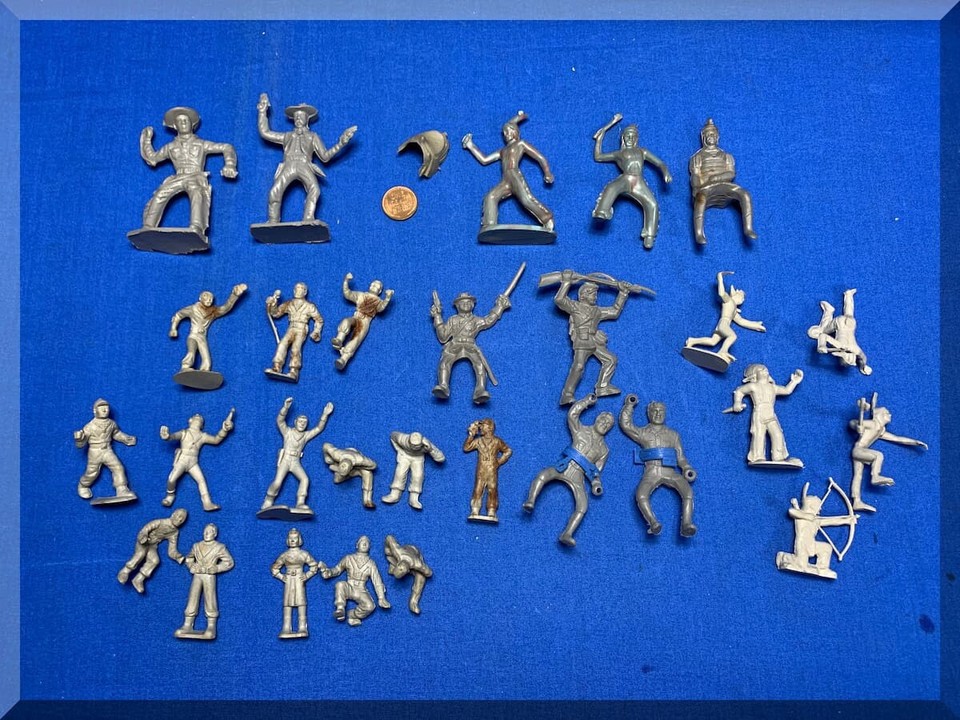 VINTAGE 1950s 1960s MARX MPC TOY FIGURE LOT TOM CORBETT REX MARS SPACE ...