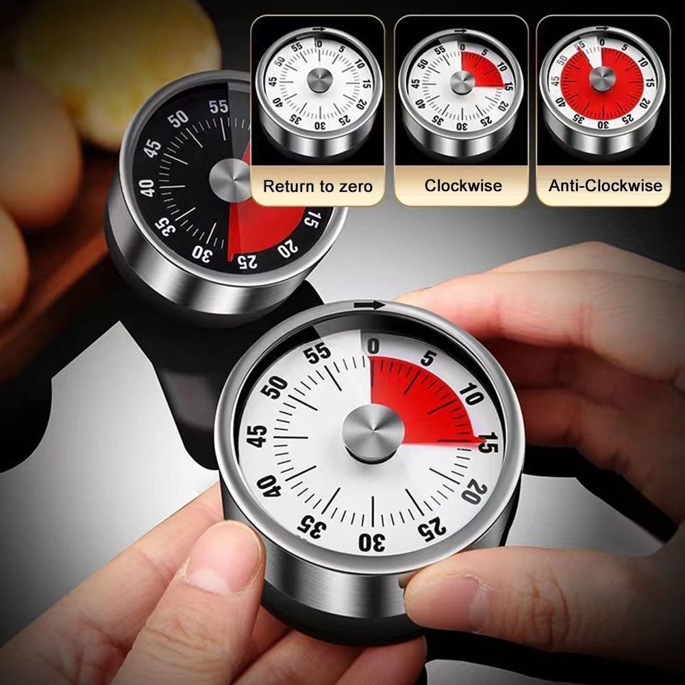 Mechanical Fitness Countdown Kitchen Timer Alarm Clock Manual Digital ...