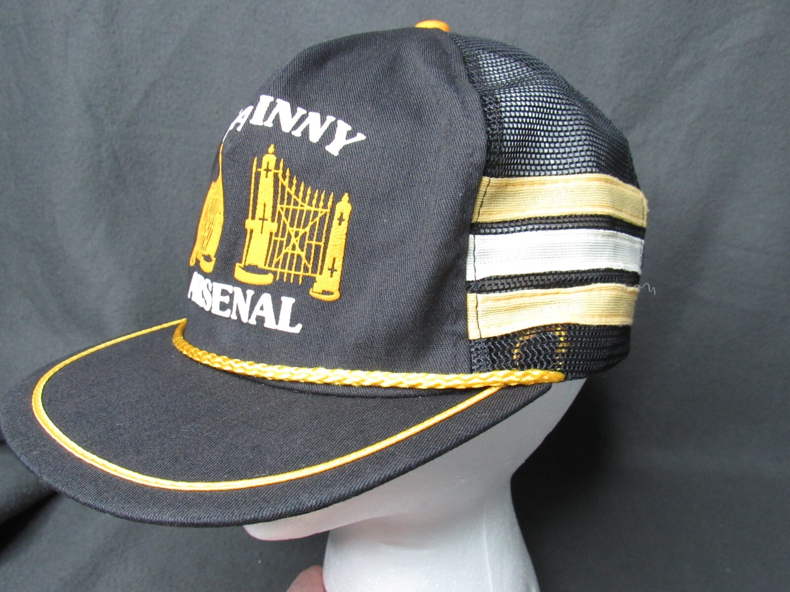 Vintage Picatinny Arsenal 3 Stripe Mesh Trucker Hat - Gem