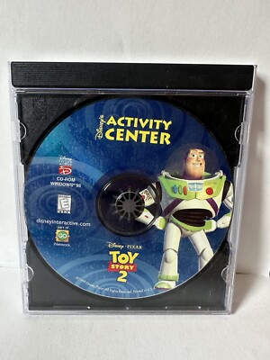 DISNEY'S ACTIVITY CENTER TOY STORY 2 CD ROM PC GAME 1999 RARE HTF GREAT ...