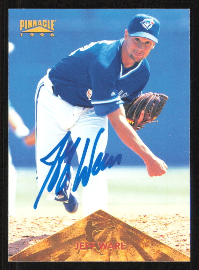 JEFF WARE Autograph Baseball card auto TORONTO BLUE JAYS | eBay