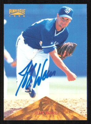 JEFF WARE Autograph Baseball card auto TORONTO BLUE JAYS | eBay